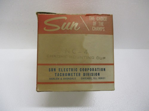 NOS Sun chrome tachometer mounting cup. Model NC-4 | eBay
