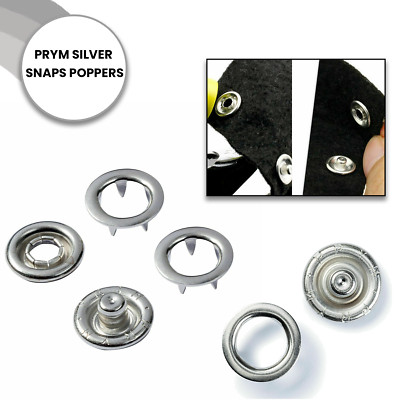 10mm Brass PRYM Snap Poppers Fasteners Button DIY for Jacket Coat ...
