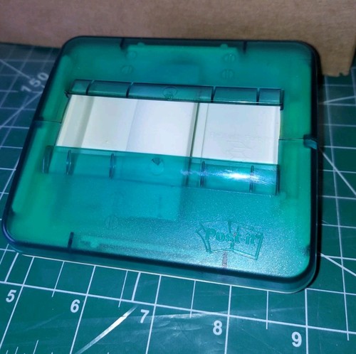 3M Post-It Note Dispenser Weighted Accordian Style Blue/Green- Used | eBay