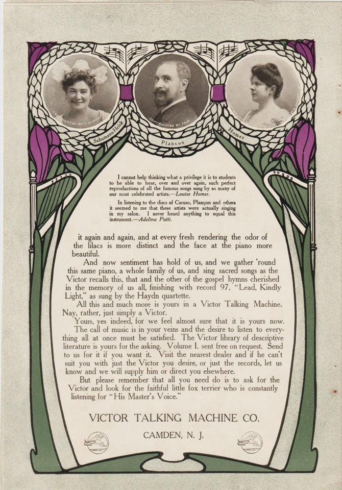 4 PAGE 1906 COLOR VICTOR TALKING MACHINE PHONOGRAPH AD | eBay