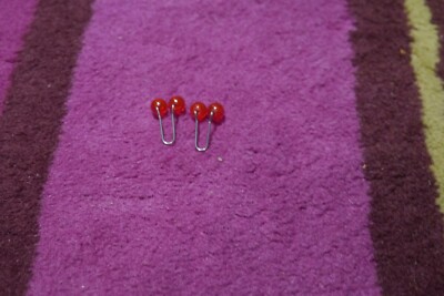 FOX DUAL LINE CLIPS RED X2 BALL CLIPS USED CARP COARSE FISHING OLD ...