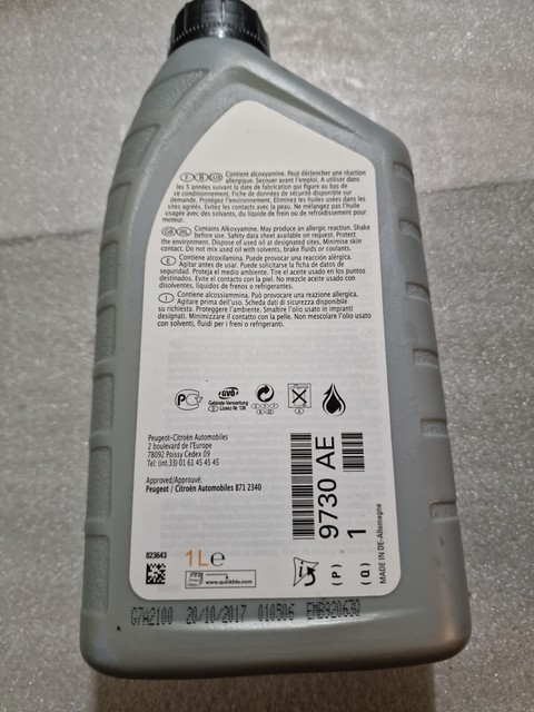 Oil Gear Automatic Transmission 4hp 20 Original Peugeot 9730AE online ...