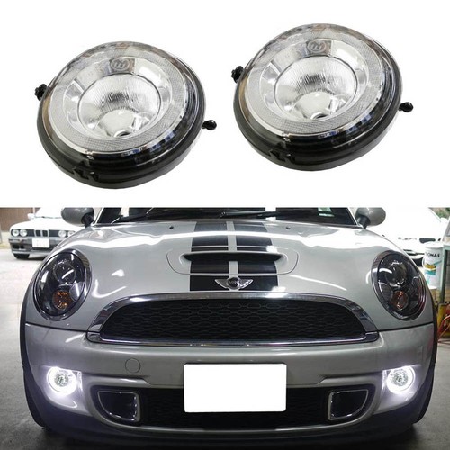 Direct Fit LED Halo Daytime Running Lights Fog Lamps Assembly For MINI ...