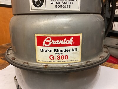 Branick Brake Fluid Bleeder Kit Pressure Dot4 Dot3 Tank G-300 | eBay