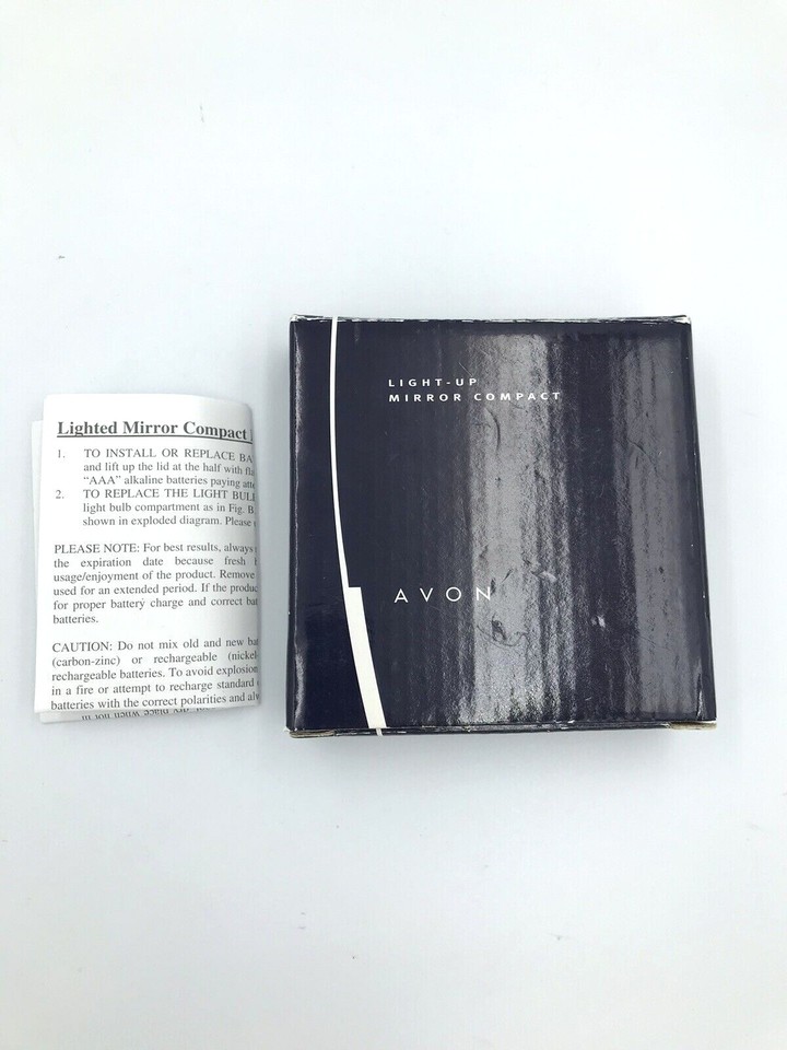 Avon Light Up Compact Mirror W Box And Instructions | eBay