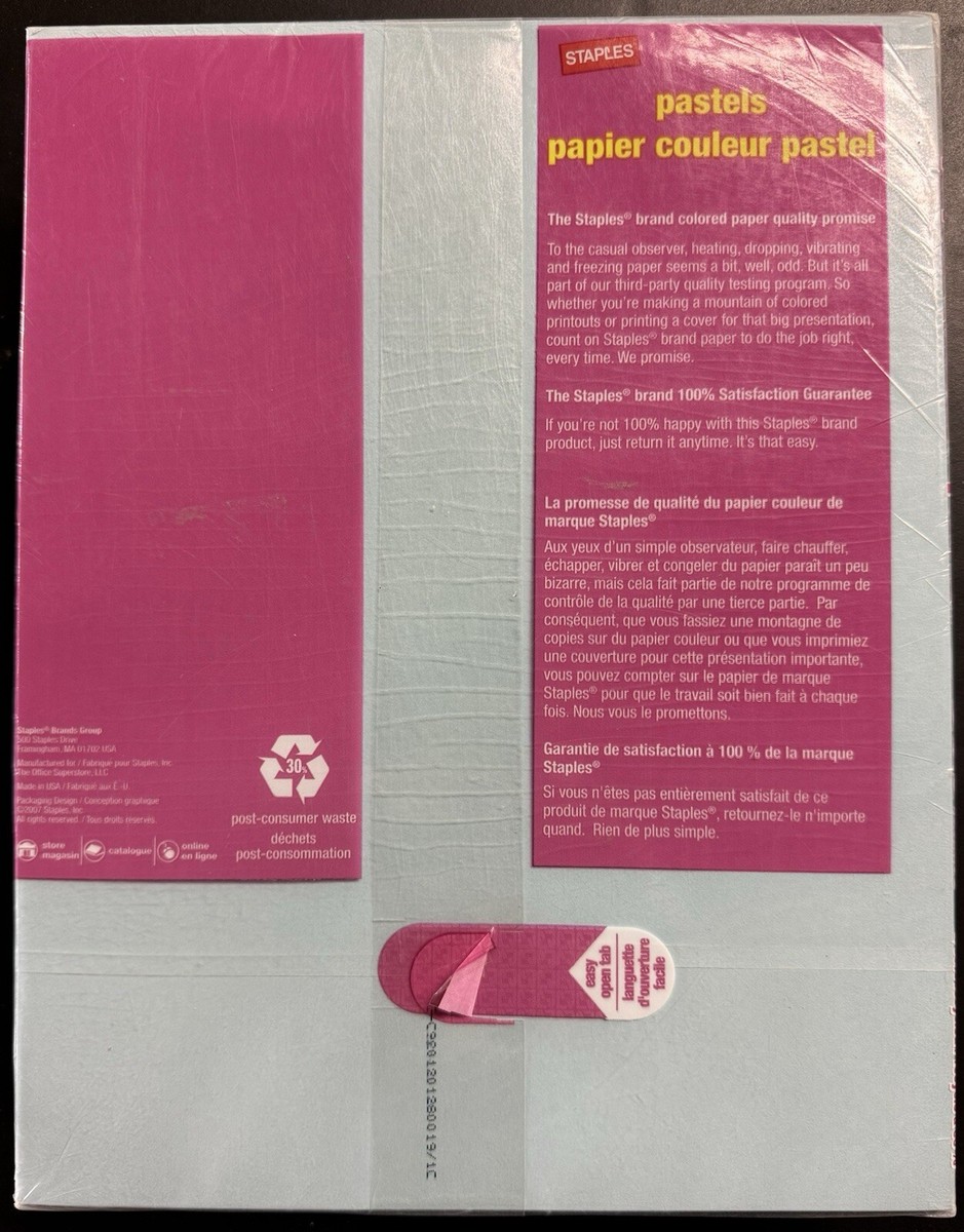 Staples Card Stock Colors