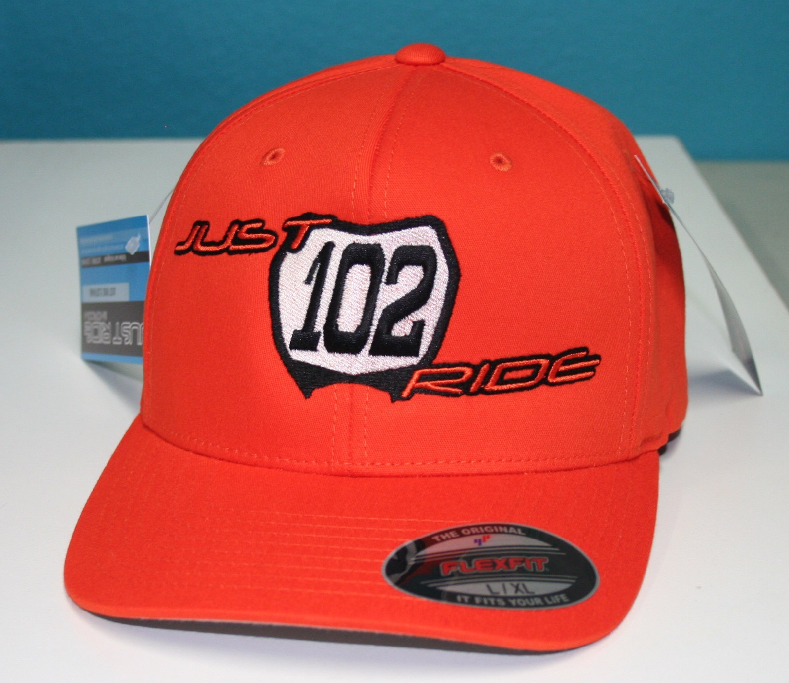 MOTOCROSS FLEXFIT HAT CAP CUSTOM MX RACE NUMBER PLATE JUST RIDE MOTO ...