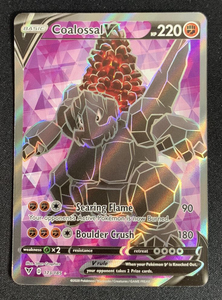 Coalossal V 173/185 Vivid Voltage Ultra Rare Holo Pokemon TCG Card NM ...