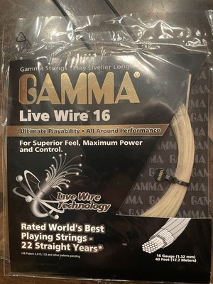 Gamma Live Wire XP 16g Tennis Racquet String - 40 Feet NEW | eBay