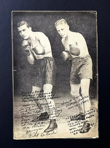 Boxing Photograph Signed Fidel LaBarba Boxing World & Olympic Champion HOF | eBay