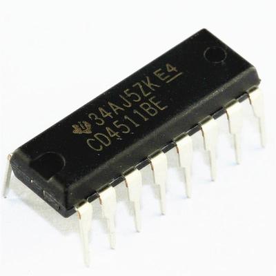 100pcs CD4511 CD4511BE 4511 CMOS BCD to 7 segment Latch Decoder IC NEW ...