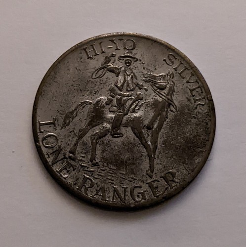 1941 Lone Ranger Silverized Silver's Lucky Horseshoe Coin WXYZ Detroit ...