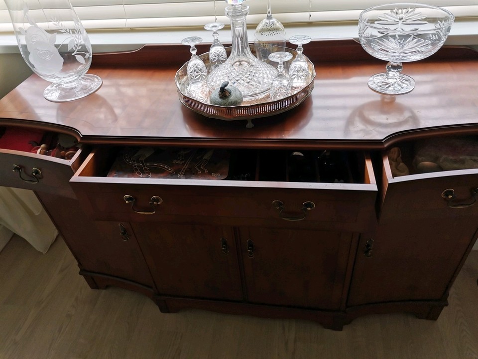 Large Solid Wood Sideboard Cabinet | eBay UK
