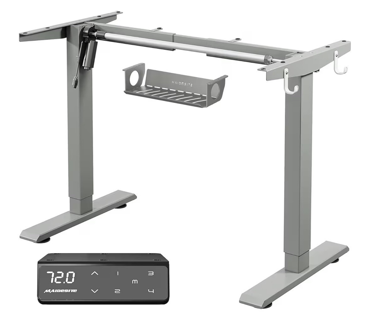 MAIDeSITe Adjustable Height Standing Desk Frame Two-Stage Desk Stand ...