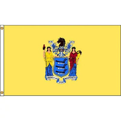 Annin Flagmakers 143670 New Jersey Flag, 4X6 Ft, Nylon | eBay