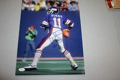 NEW YORK GIANTS PHIL SIMMS #11 SIGNED 11X14 PHOTO SB XXI MVP JSA! | eBay