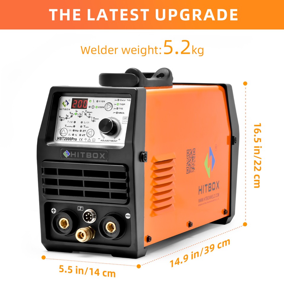 New HF Cold TIG Welding Machine with Pulse TIG Spot TIG ARC Welder 200A ...