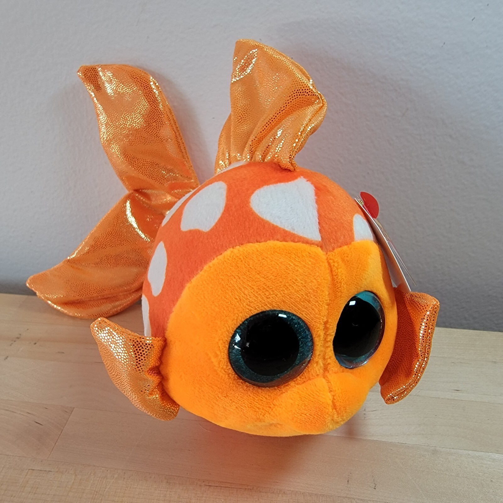 TY Beanie Boos - SAMI the Orange Fish (Glitter Eyes)(6 inch) NEW MWMT ...