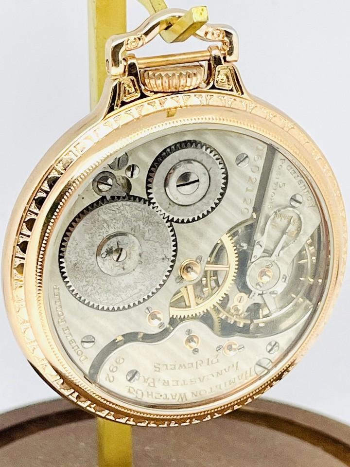 RARE ENGINEER CORPS USA Dial 1921 Hamilton 16S 21J Grade 992 BOC Pocket ...