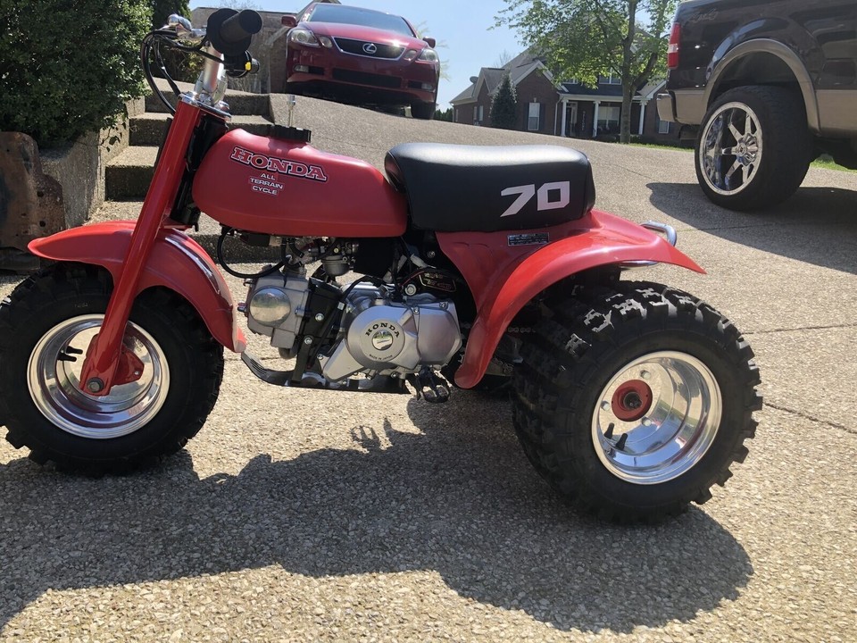 1978 - 1985 Honda ATC70 ATC 70 Tartan New Complete Motorcycles Seat Pan ...