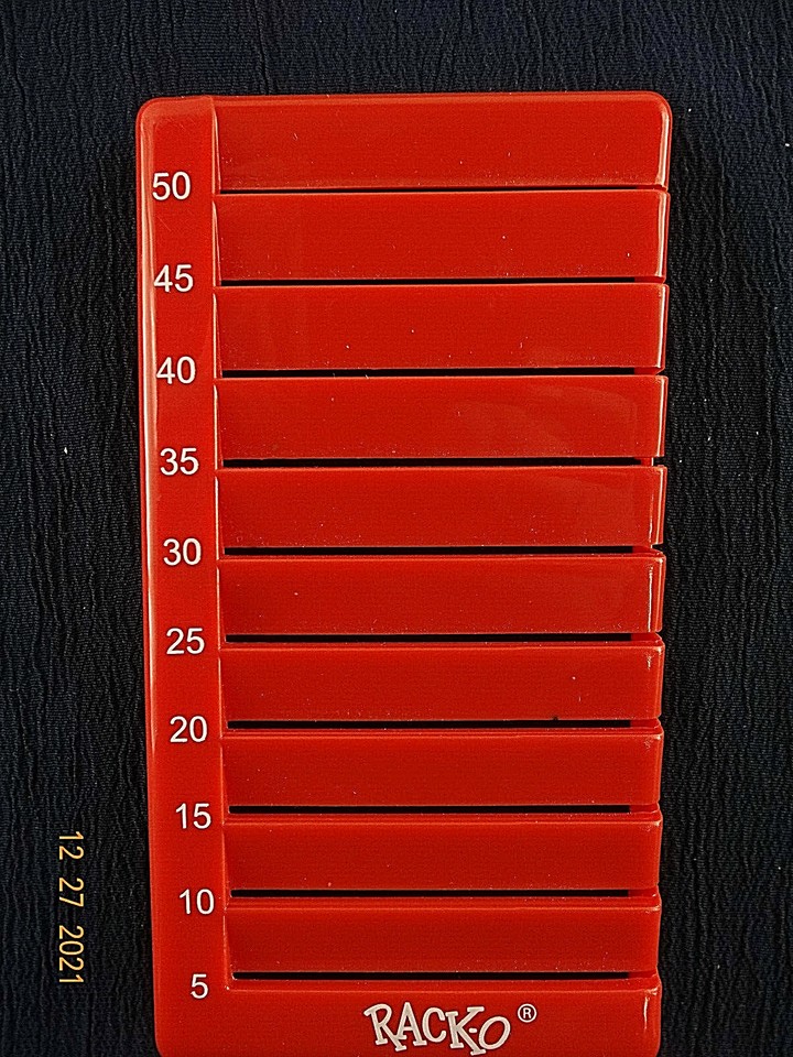 Racko game parts / pieces card racks & draw / discard tray / cards | eBay