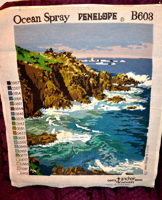 Ocean Spray Tapisserie, Penelope B603 England, Needlepoint Canvas: half ...