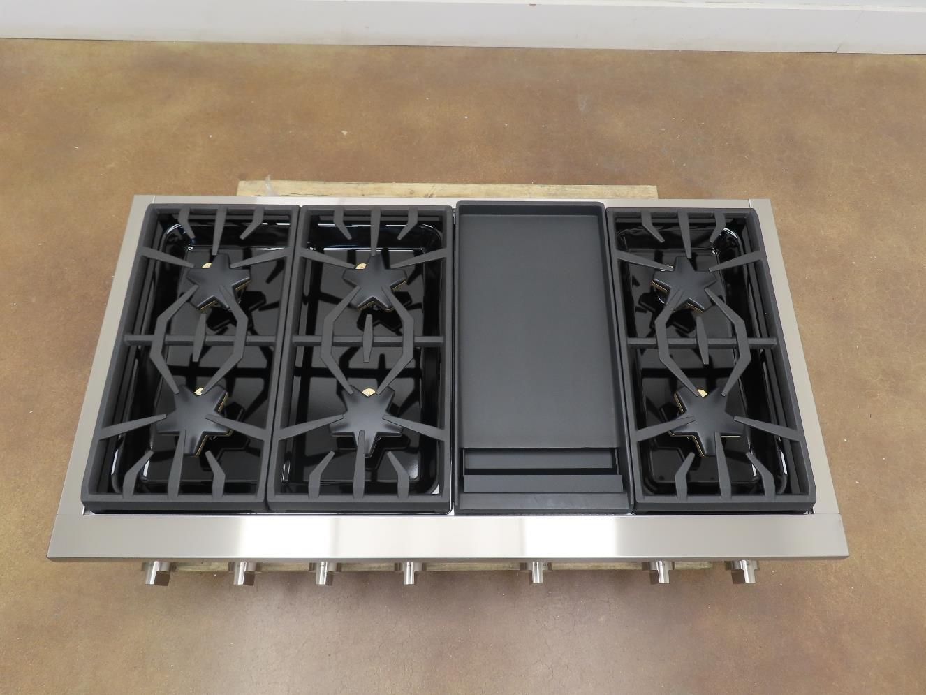 Thermador Professional Series SS 48" 6 Star Burner Griddle Rangetop ...