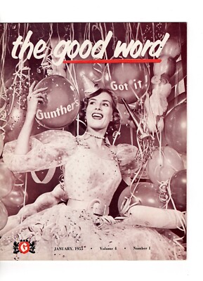Gunther Beer "The Good Word" Brewery Magazine Publication vol 4-no.1 ...