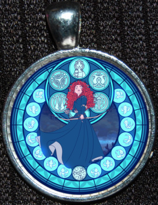 Merida Scottish Fate Brave Disney Princess Silver Jewelry Pendant ...