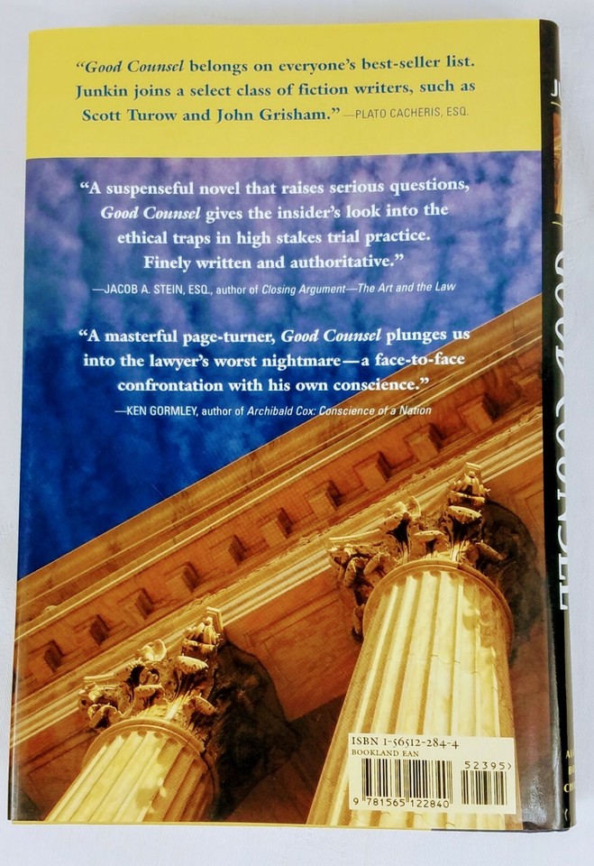 Good Counsel : A Novel, Hardcover by Tim Junkin, Like New, Signed by ...