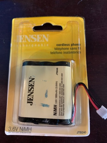 CORDLESS PHONE RECHARGEABLE BATTERY 3.6V NiMH Jensen JTB240 New! | eBay