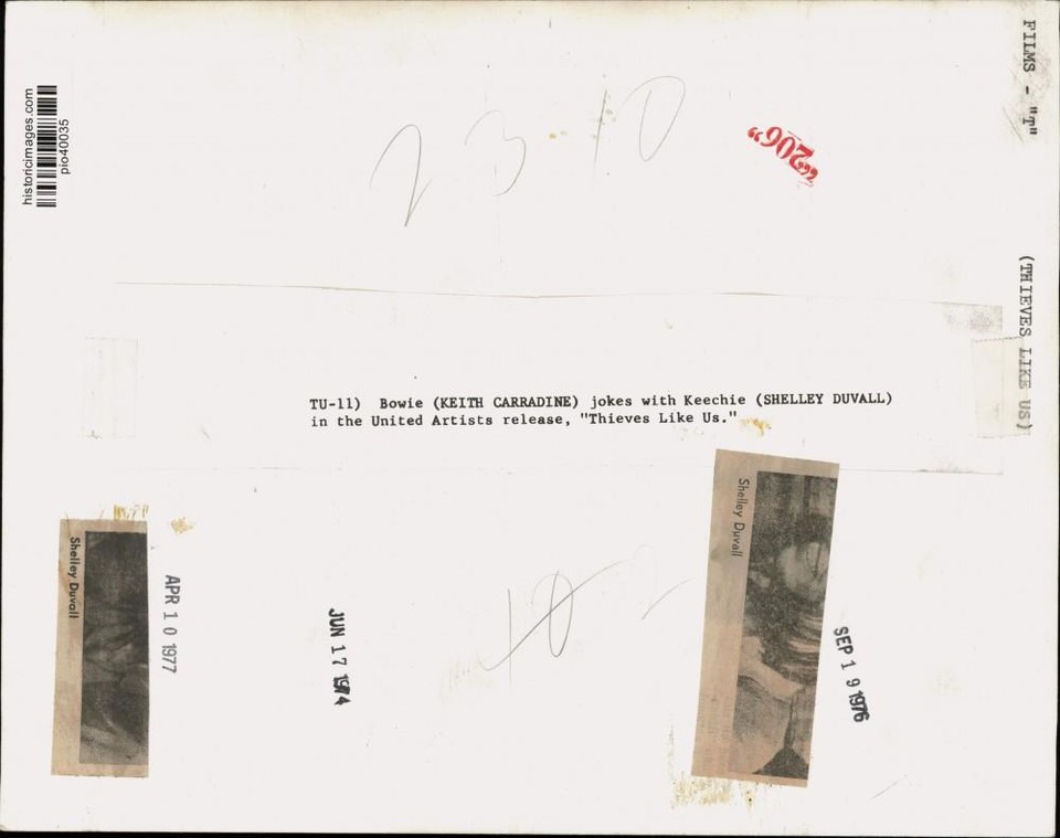 1973 Press Photo Actors Keith Carradine & Shelley Duvall in "Thieves ...