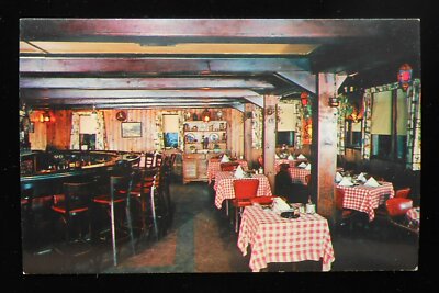 1960s Interior Lincroft Inn Bar Dining Lincroft NJ Monmouth Co Postcard ...