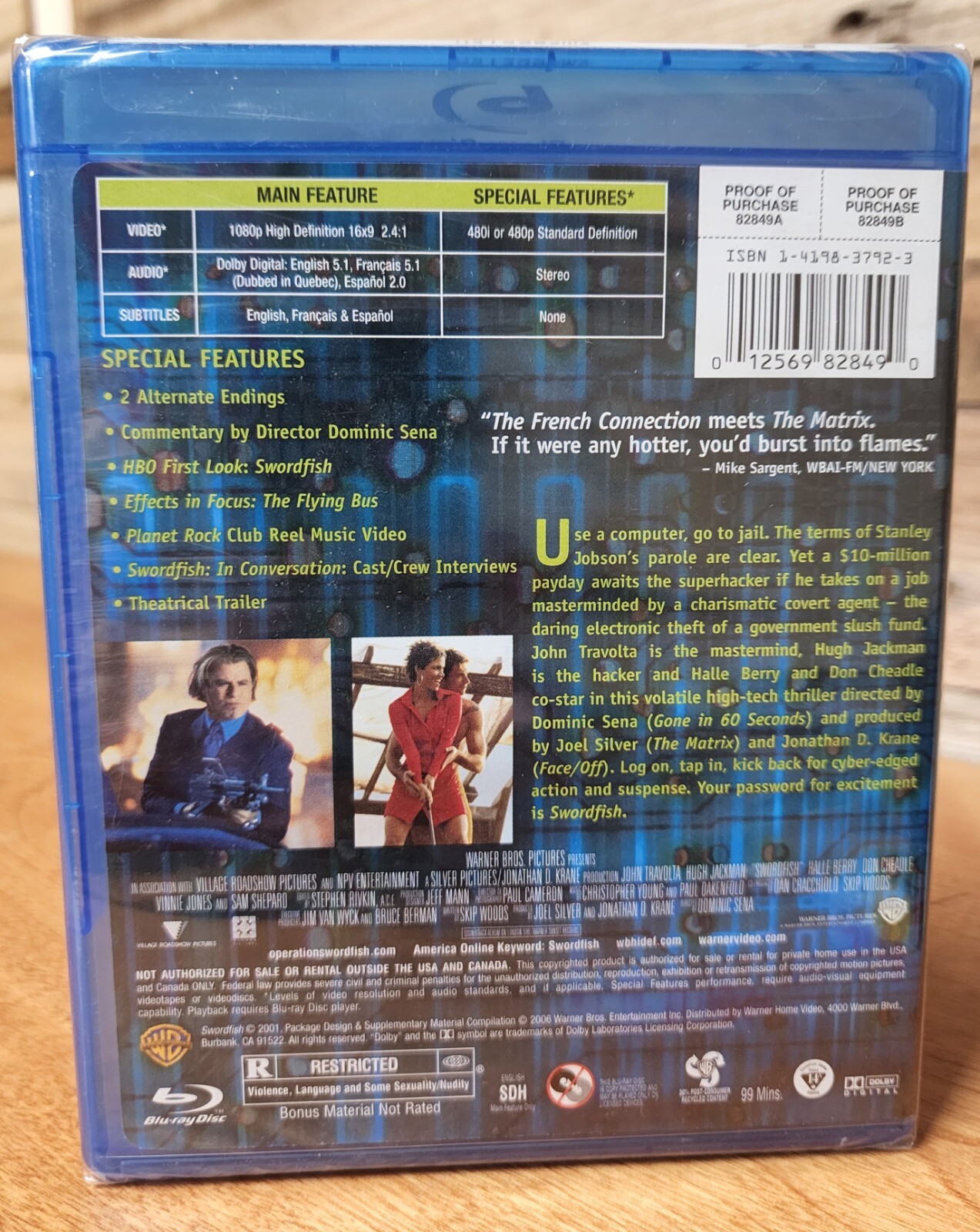 Swordfish (Blu-ray, 2001) 12569828490| eBay