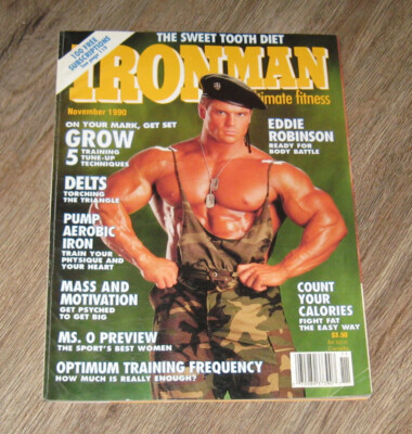 IRON MAN magazine November 1990 Eddie Robinson CORY EVERSON Tonya ...