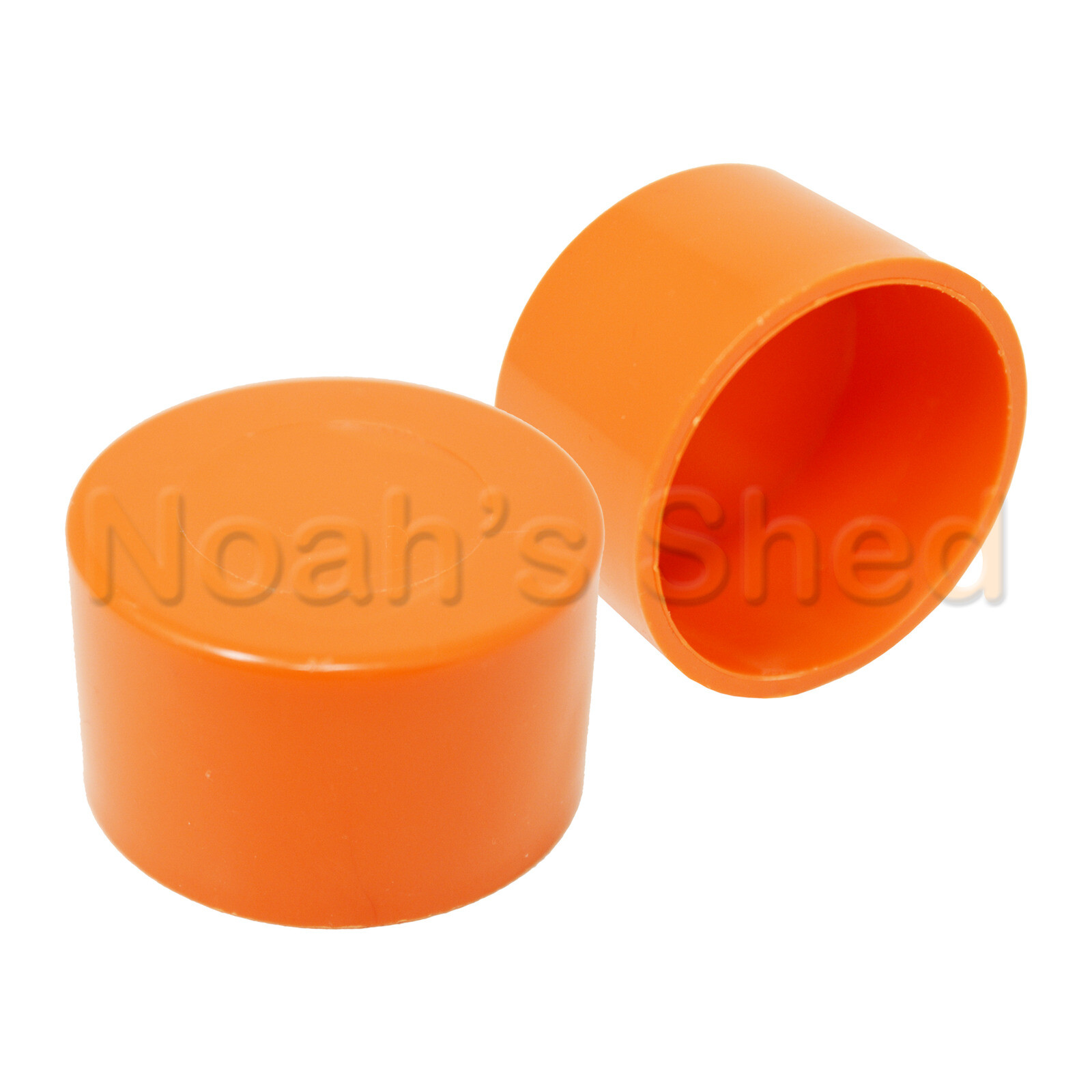 50 x 40mm Conduit End Cap Plain PVC Adaptor Electrical Cable Fitting ...