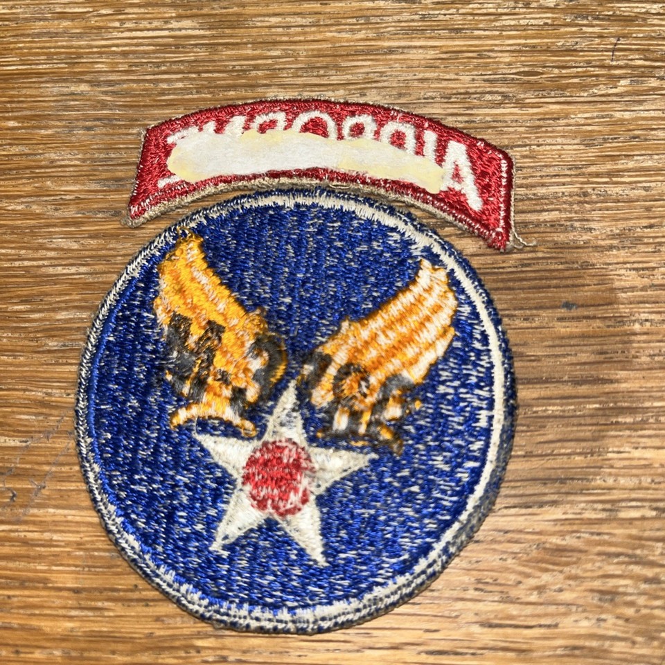 WW2 AAF Patch With Authentic Red Airborne Tab Fr Collection Lot D | eBay