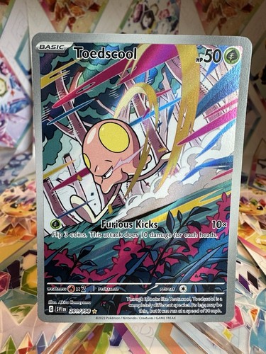 Pokemon TCG Toedscool 201/198 Sv01: Scarlet & Violet Illustration Rare ...