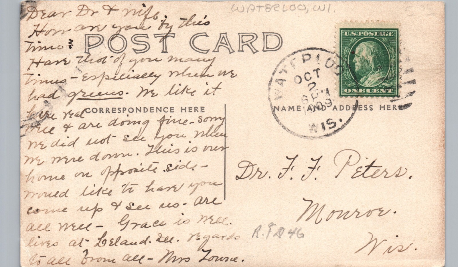 HOUSE IN WINTER waterloo wi real photo postcard rppc wisconsin history ...