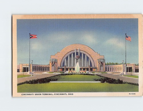 Postcard Cincinnati Union Terminal Cincinnati Ohio USA | eBay