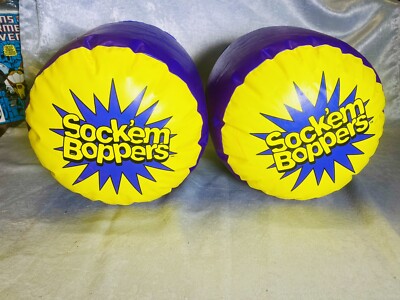 RARE Vintage 1996 Sock'em Boppers Purple Yellow Inflatable Kids Boxing ...