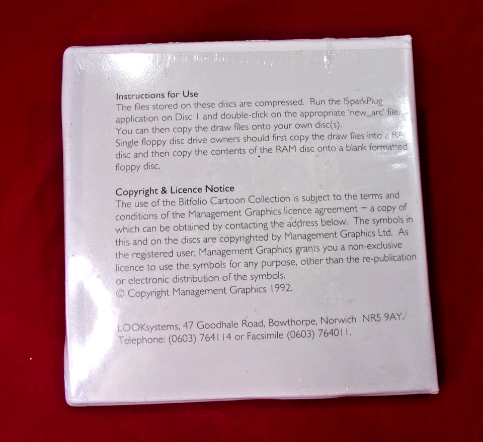 New & Sealed Bitfolio More Cartoons for Acorn RISC OS 3.5" Floppy Discs ...