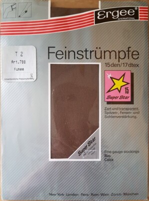 Bas ERGEE Super Star 15 T 2 fumée ERGEE Strümpfe 15d Gr. II - Sheer ...
