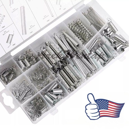200 Sets new Assorted Coil Spring Small Metal Steel Expansion ...