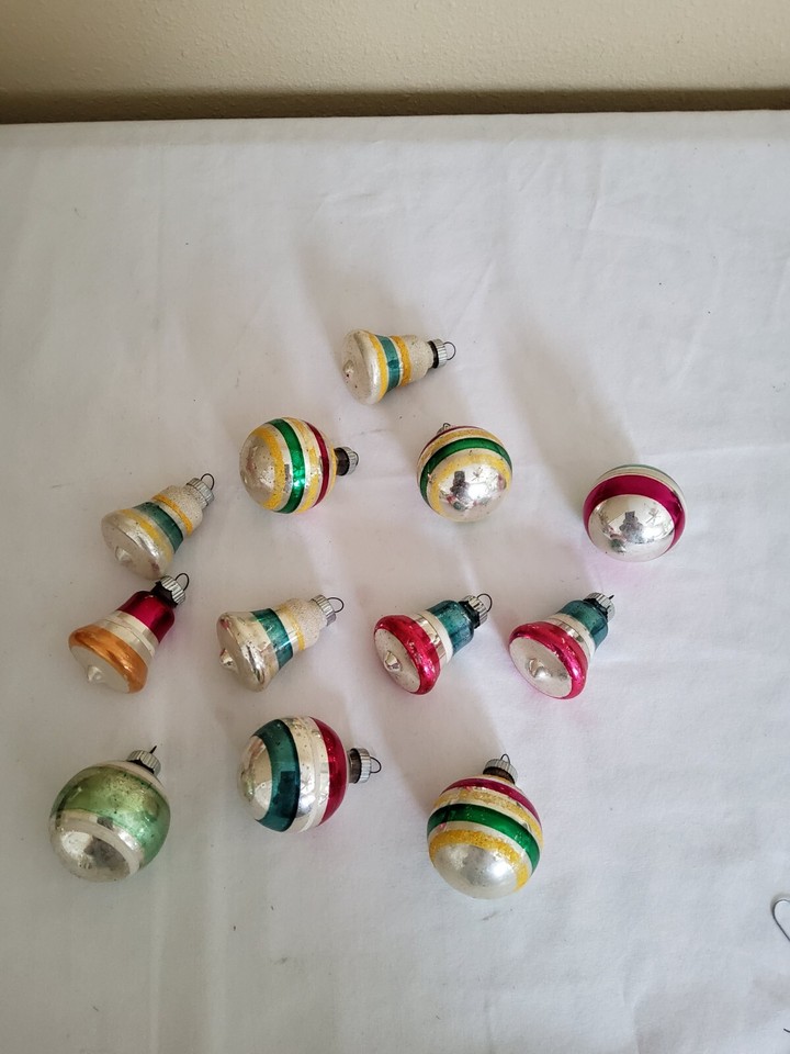 Vintage 1950 Shiny Brite Christmas Bulbs, Set of 12 in Original Box ...