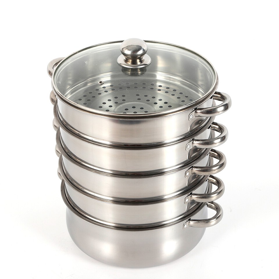5 Layers 28cm Pot Steamer Multi-Layer Cookware Pot Cookware Stainless ...