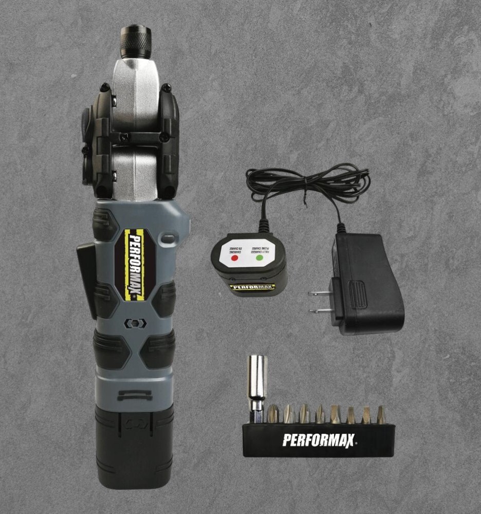 Performax 8 Volt Cordless 1/4" Multi Pivot Driver Kit W/ Battery Repair ...