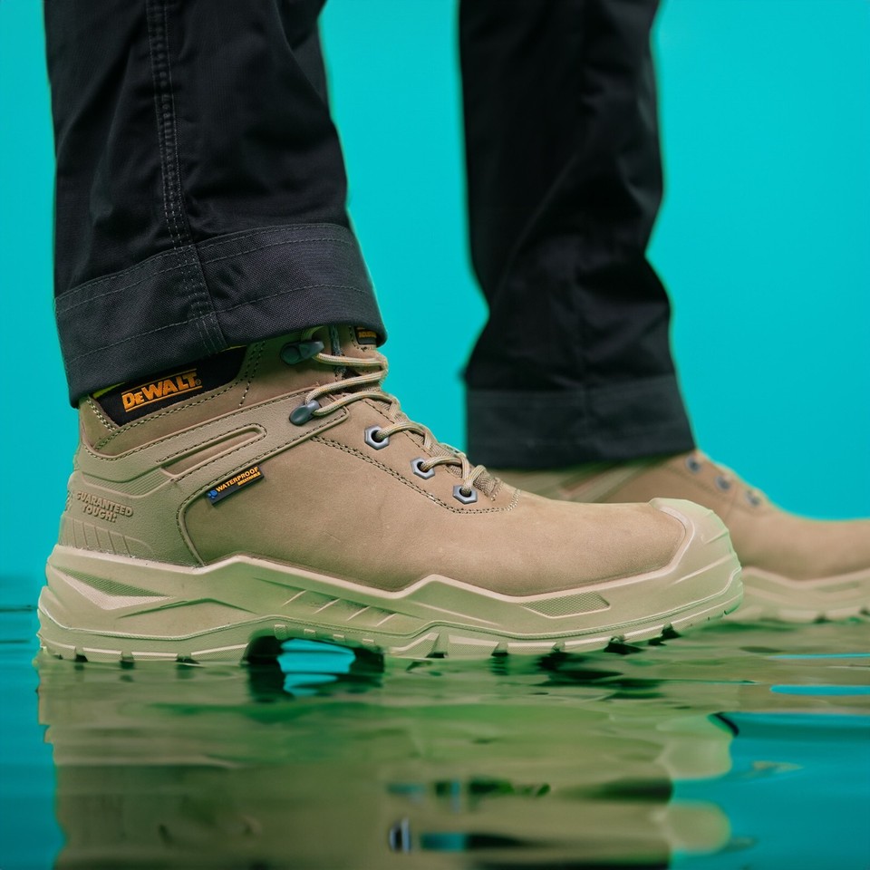 Dewalt Work Boots Hayes S7 Waterproof & Breathable Safety Boots Stone ...