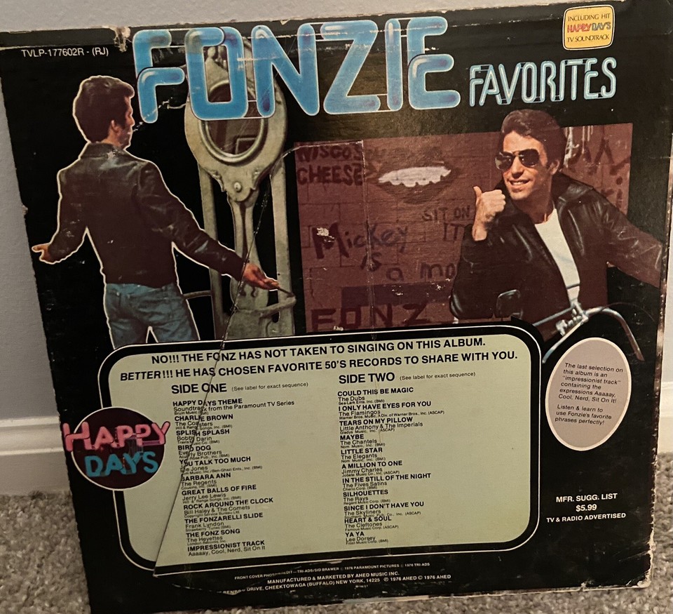 HENRY WINKLER SIGNED AUTOGRAPH RECORD ALBUM COVER-HAPPY DAYS FONZIE ...