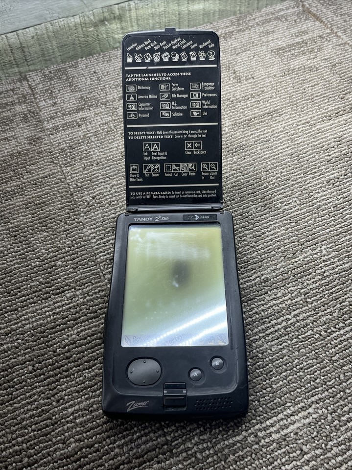 Tandy Z PDA 25-3100 ZOOMER Very Rare Personal Digital Assistant 88870 ...